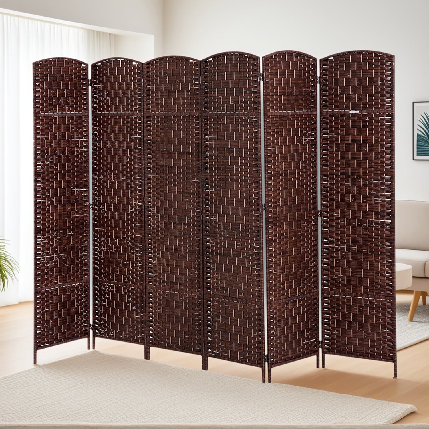 Kadyn Privacy Screens and Panels, 6 Panel Folding Privacy Screen, 6FT ...