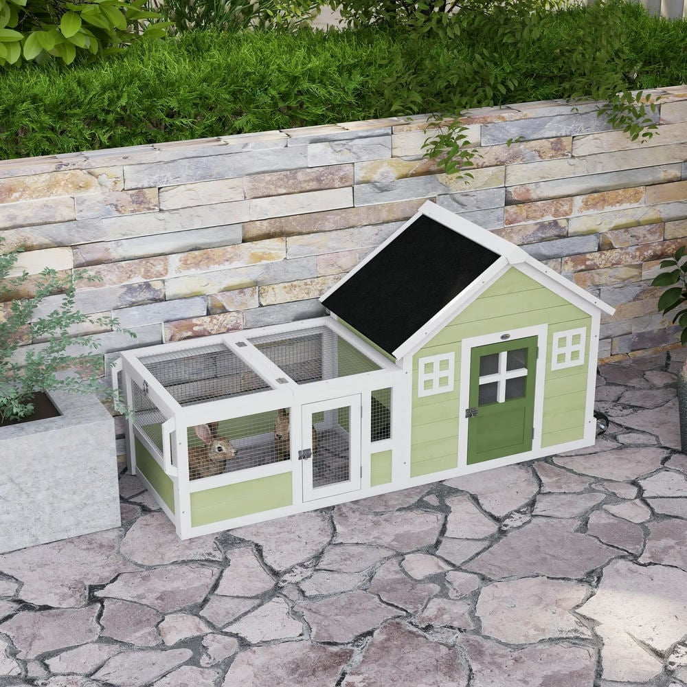 Kadyn Rabbit Coop, Rabbit House, Duck Rabbit Cage,64 Inch Rabbit Hutch ...