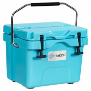 Suncast Resin Cooler Side Table with Removable Liner, 54 Qt. Capacity ...