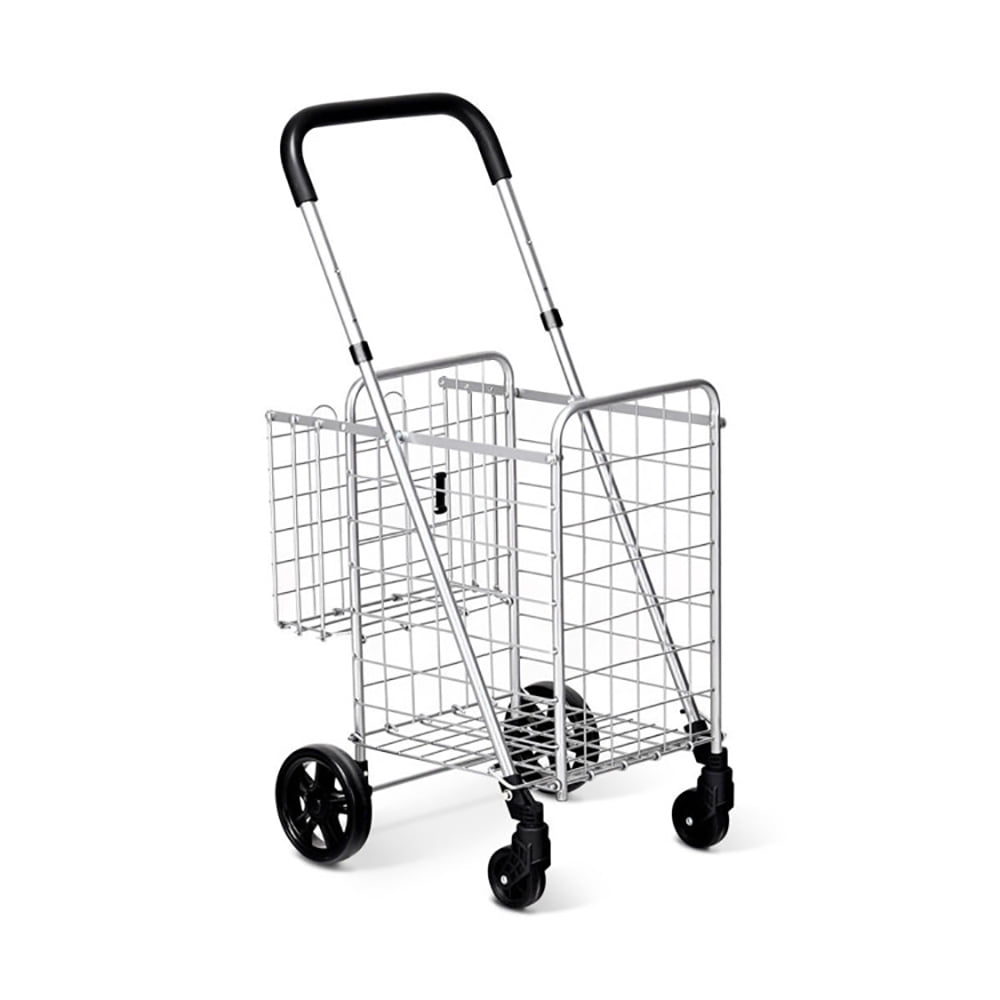 Kadyn Shopping Cart, Folding Shopping Cart Basket Rolling Trolley with ...