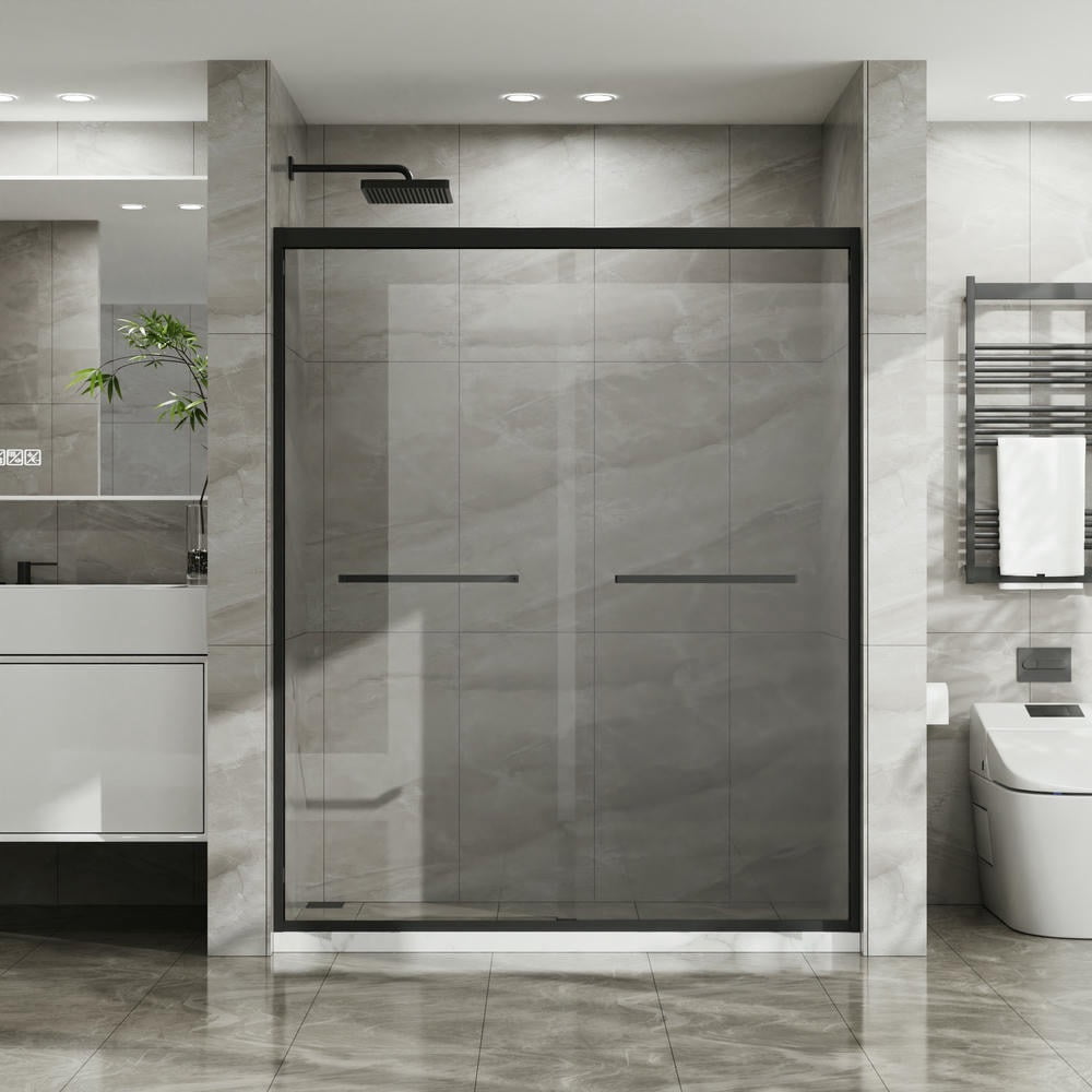 Kadyn Shower Glass Door, Shower Doors,60" x 72" Aluminum Framed Shower ...