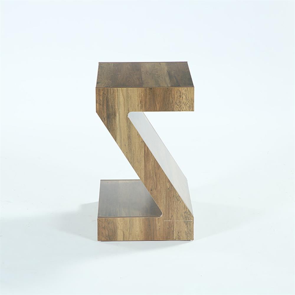 Kadyn Sofa Table, End Table, Side Table,Z-Shaped End Table, Wooden Side ...