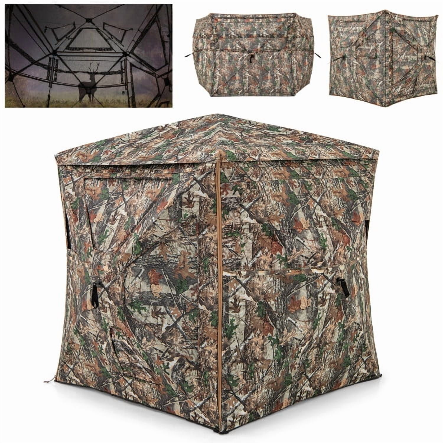 Kadyn Tent,5-IN-1 Detachable Hunting Blind for 2-3 People with Skylight ...
