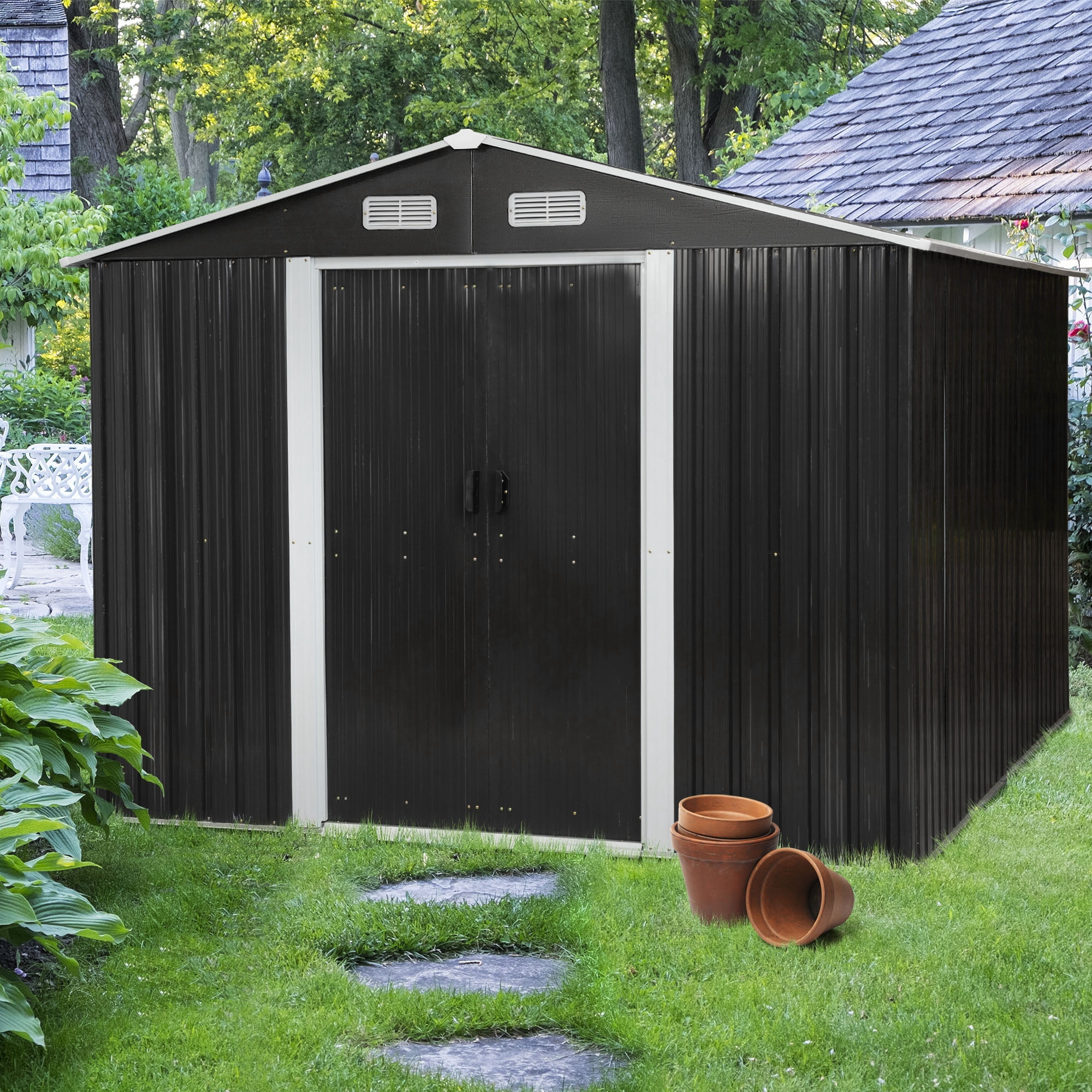 Kadyn Tool House,Outdoor Storage Shed, Storage House Tool Shed,8 x 10 ...