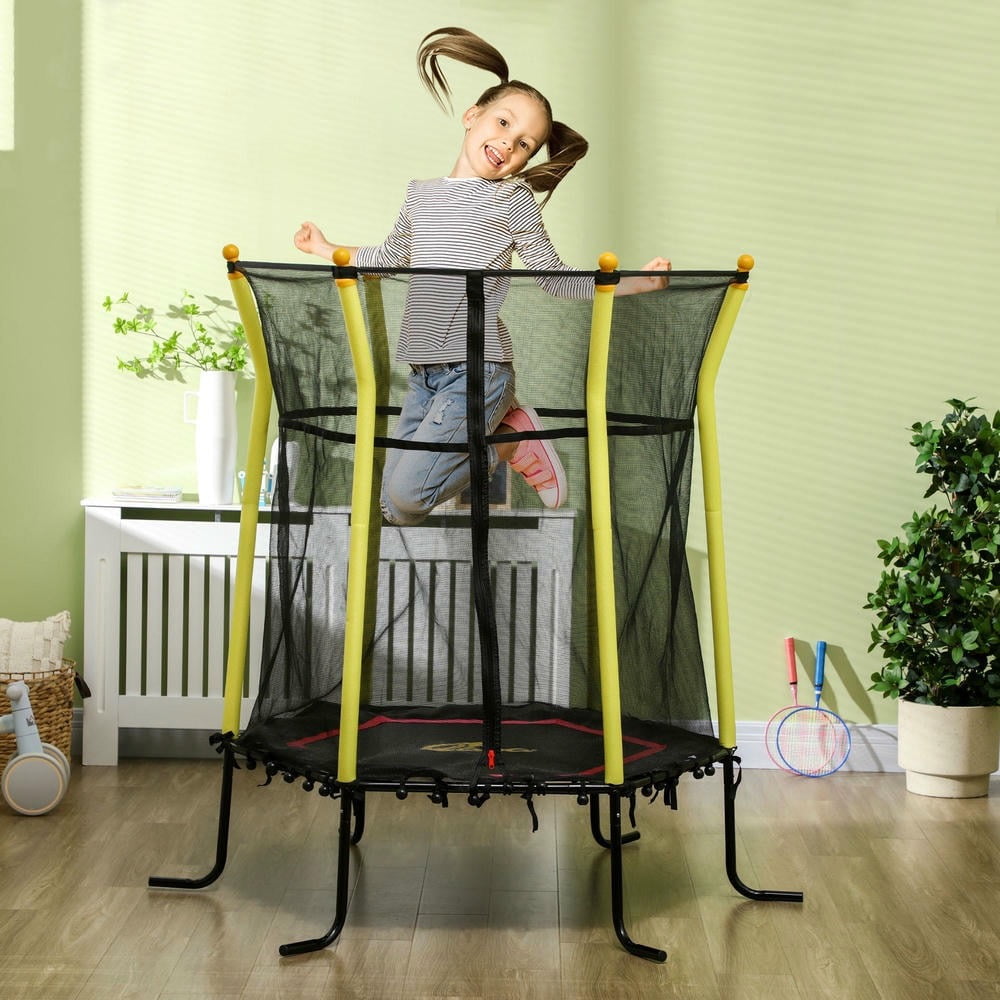 Kadyn Trampoline with Enclosure, Recreational Big Trampolines with Net ...