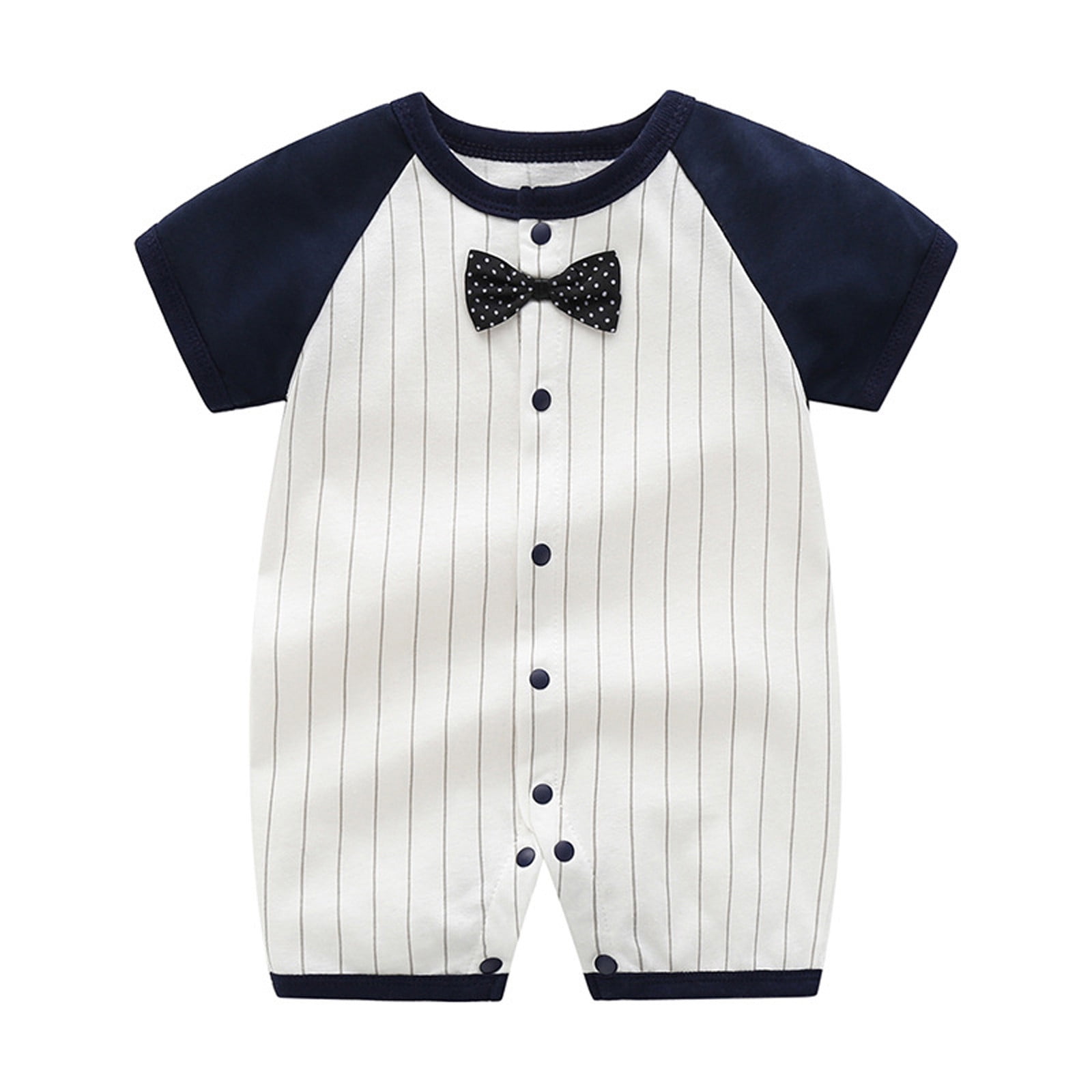 Kaemgyyd 3-24 M Baby Boy Summer Clothes Newborn Infant Crew Neck Button ...