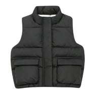 KYAIGUO Kids Toddler Puffer Down Vest for Girls Boys Winter Sleeveless Thicken Outwears Fall ...