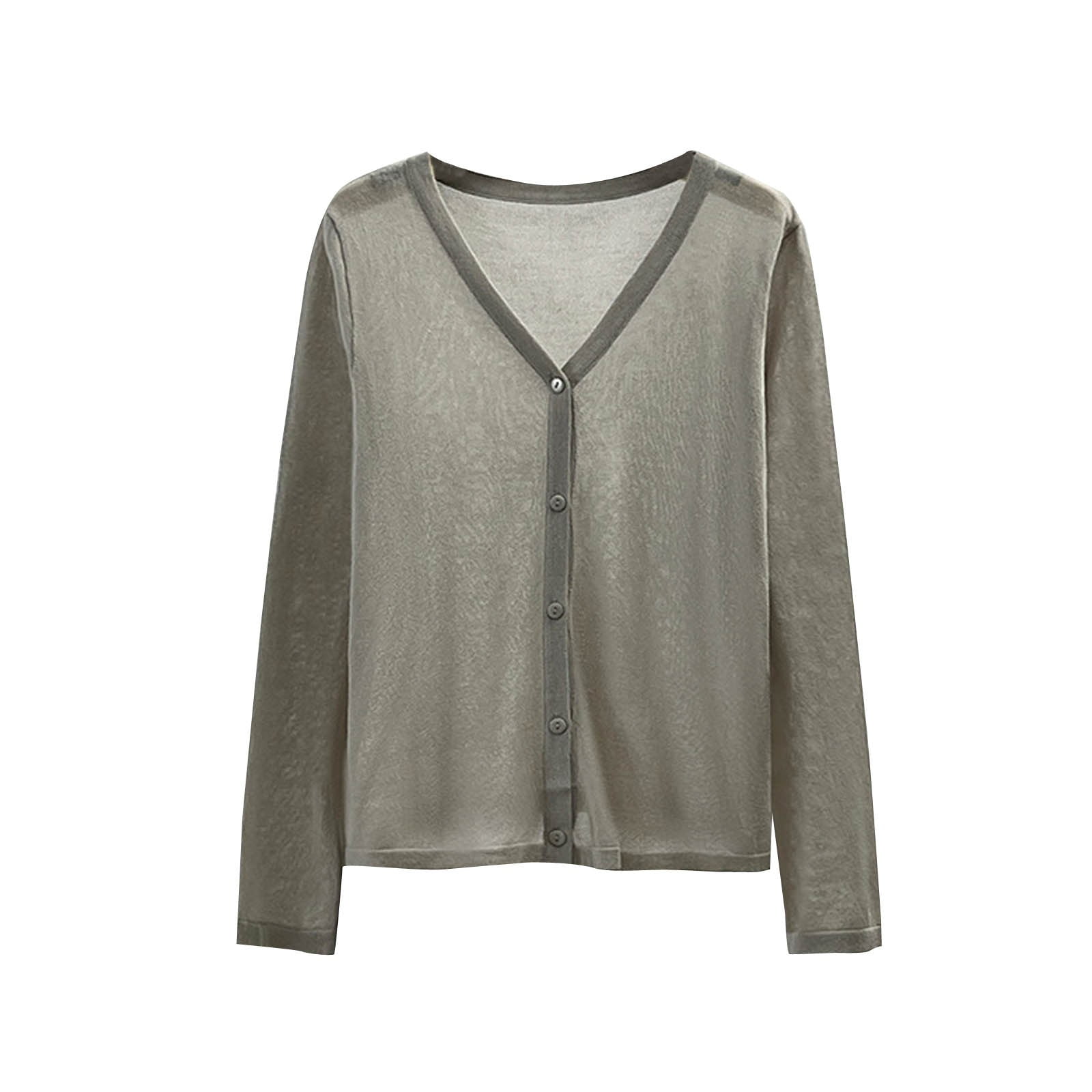 Kaemgyyd Lightweight Cardigans for Women Long Sleeve Thin Summer Tops ...