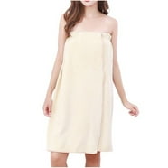 INSPIRE CHIC Women's Terry Wrap Bathrobe Spa Robe for Gym Pool Shower Bath Towel Robe Shower ...