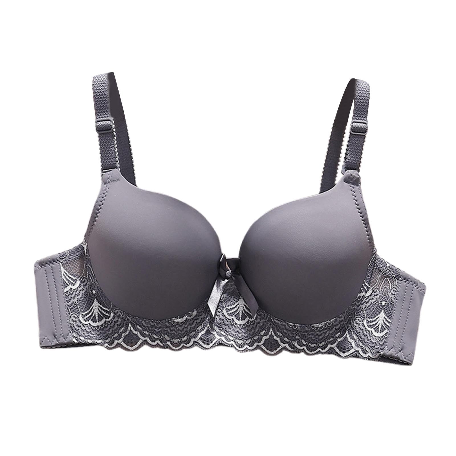 Kaemgyyd Women Bralette Cute Bow Lace Full Coverage Bra Adjustable ...