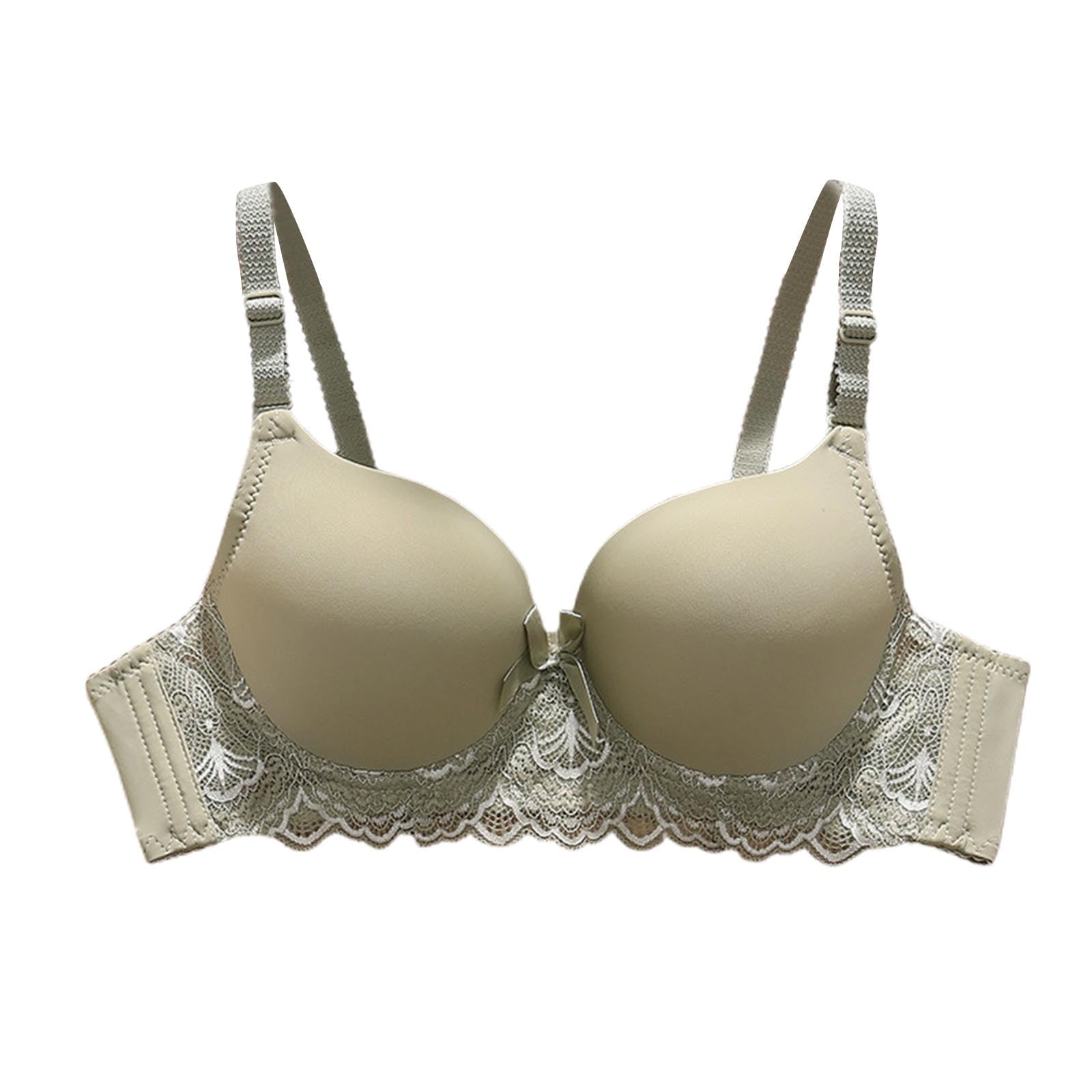 Kaemgyyd Women Bralette Cute Bow Lace Full Coverage Bra Adjustable ...