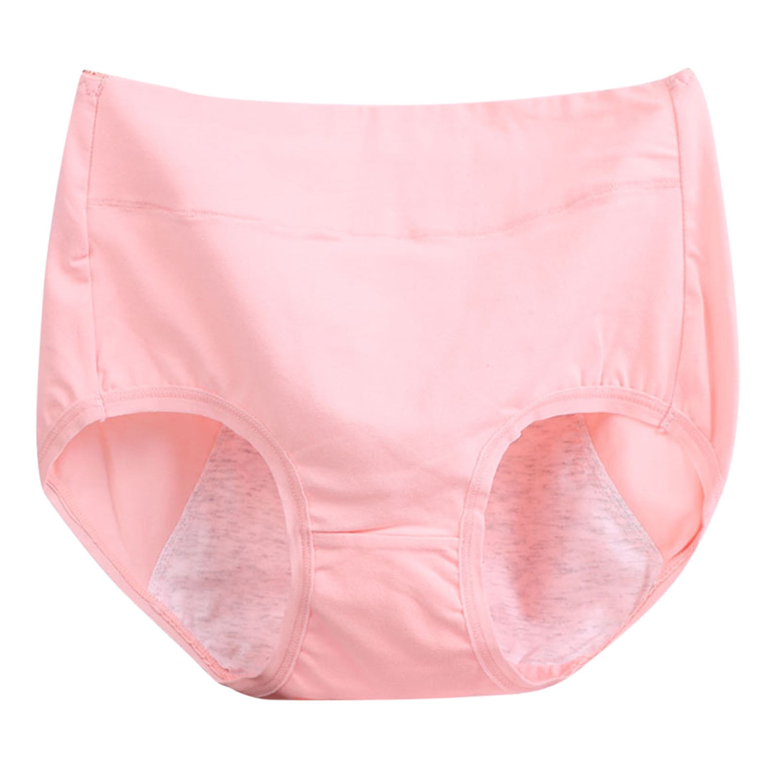 Kaemgyyd Womens Plus Size Cotton Briefs High Waisted Period Underwear ...