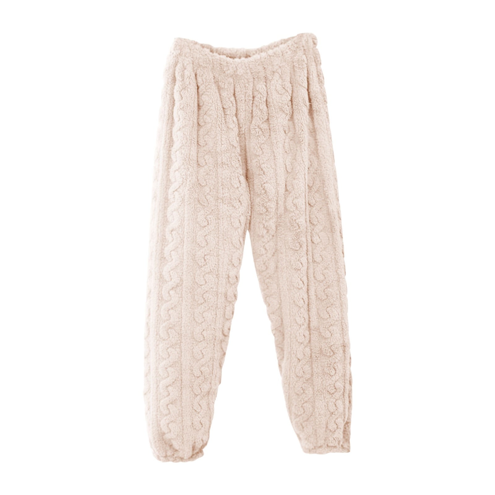 Kaemgyyd Womens Plush Fuzzy Pajama Pants Comfy Fleece Lined Sleepwear ...