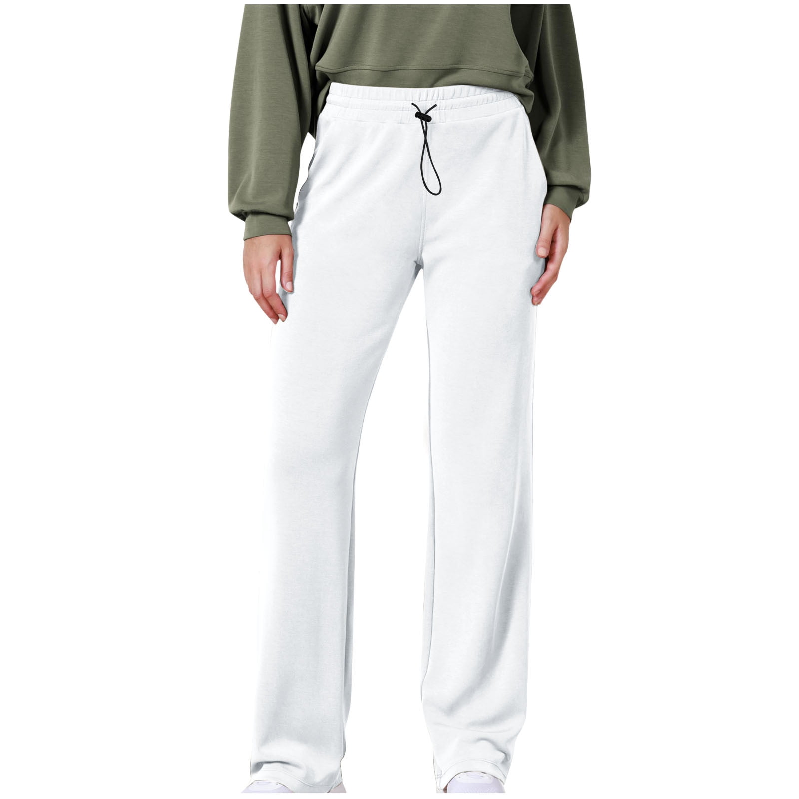 Kaemgyyd Womens Sweatpants High Waisted Elastic Drawstring Pants Comfy ...