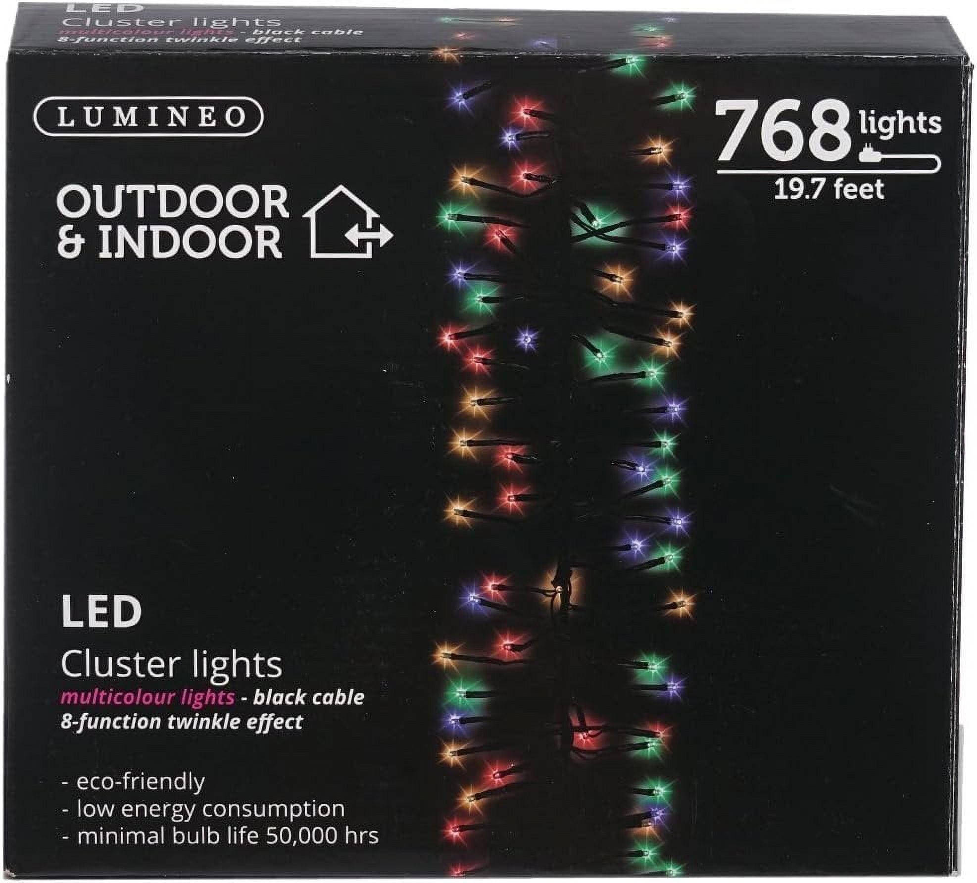 Kaemingk 768 LED Lights - Multi - Cluster Lights - Multi Function - Walmart.com
