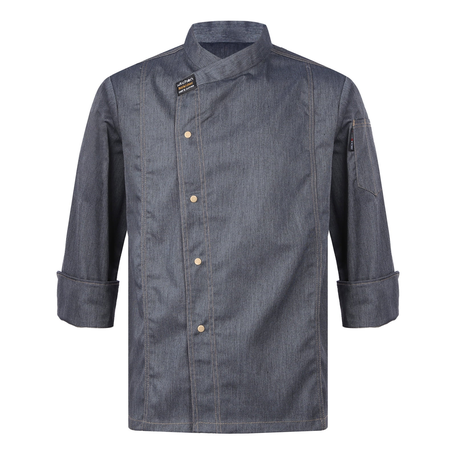Kaerm Chef Coat for Unisex Chef Coat Cook Jacket Restaurant Kitchen ...