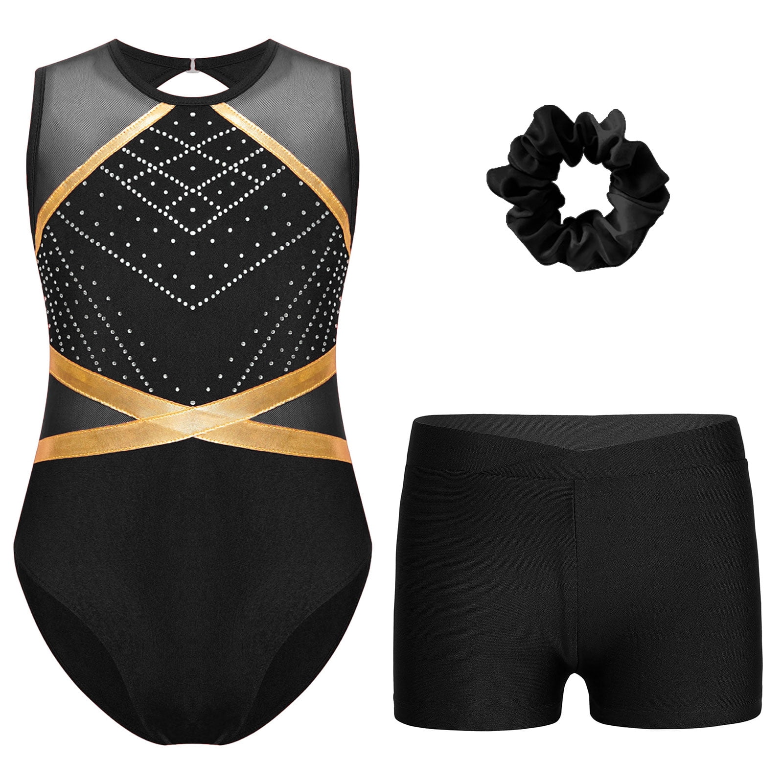 Kaerm Gymnastics Leotards for Girls Sparkly Dance Tumbling Outfit ...