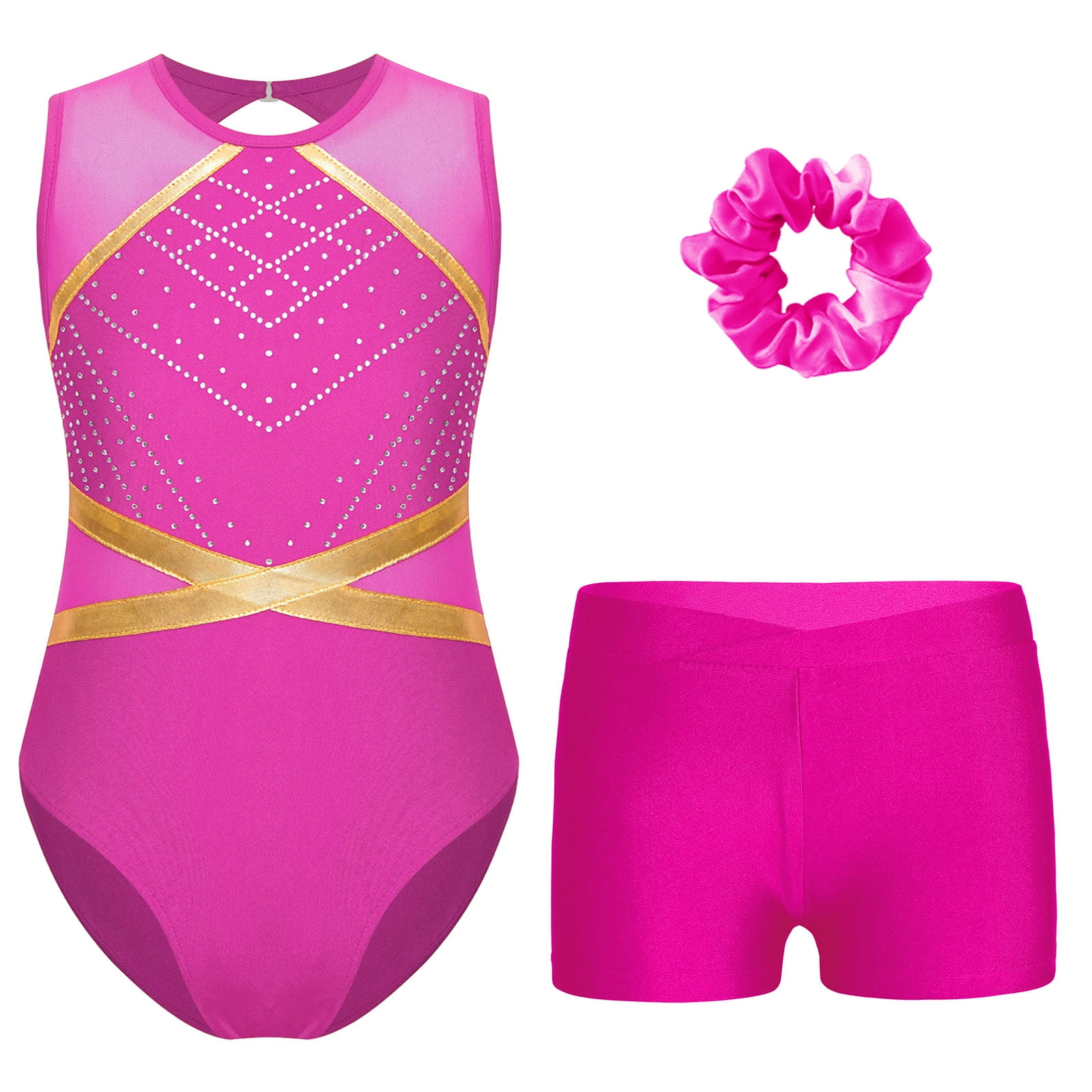 Kaerm Gymnastics Leotards for Girls Sparkly Dance Tumbling Outfit ...