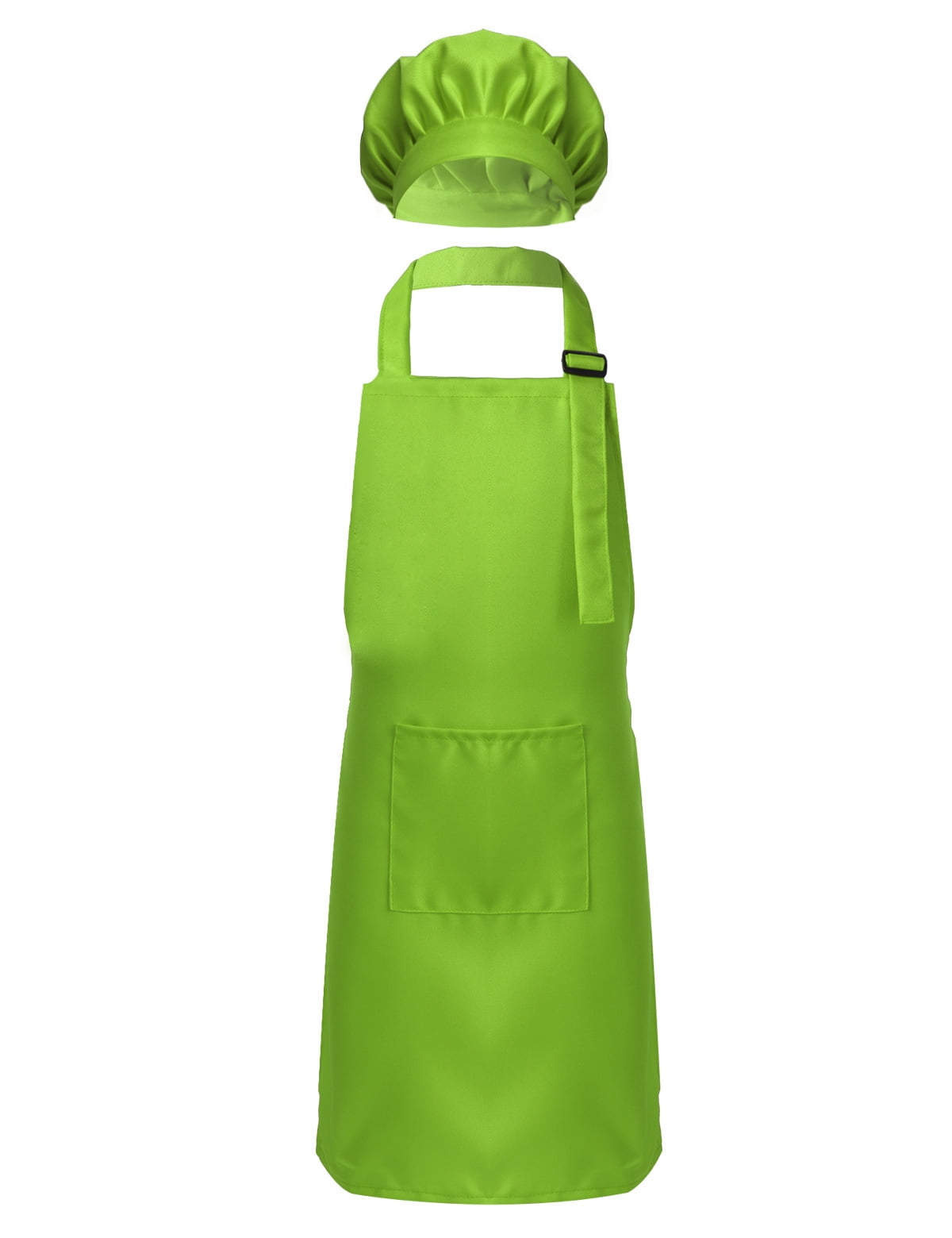 Kaerm Kids Apron and Chef Hat Set Cook Adjustable Bib Apron with Packet ...