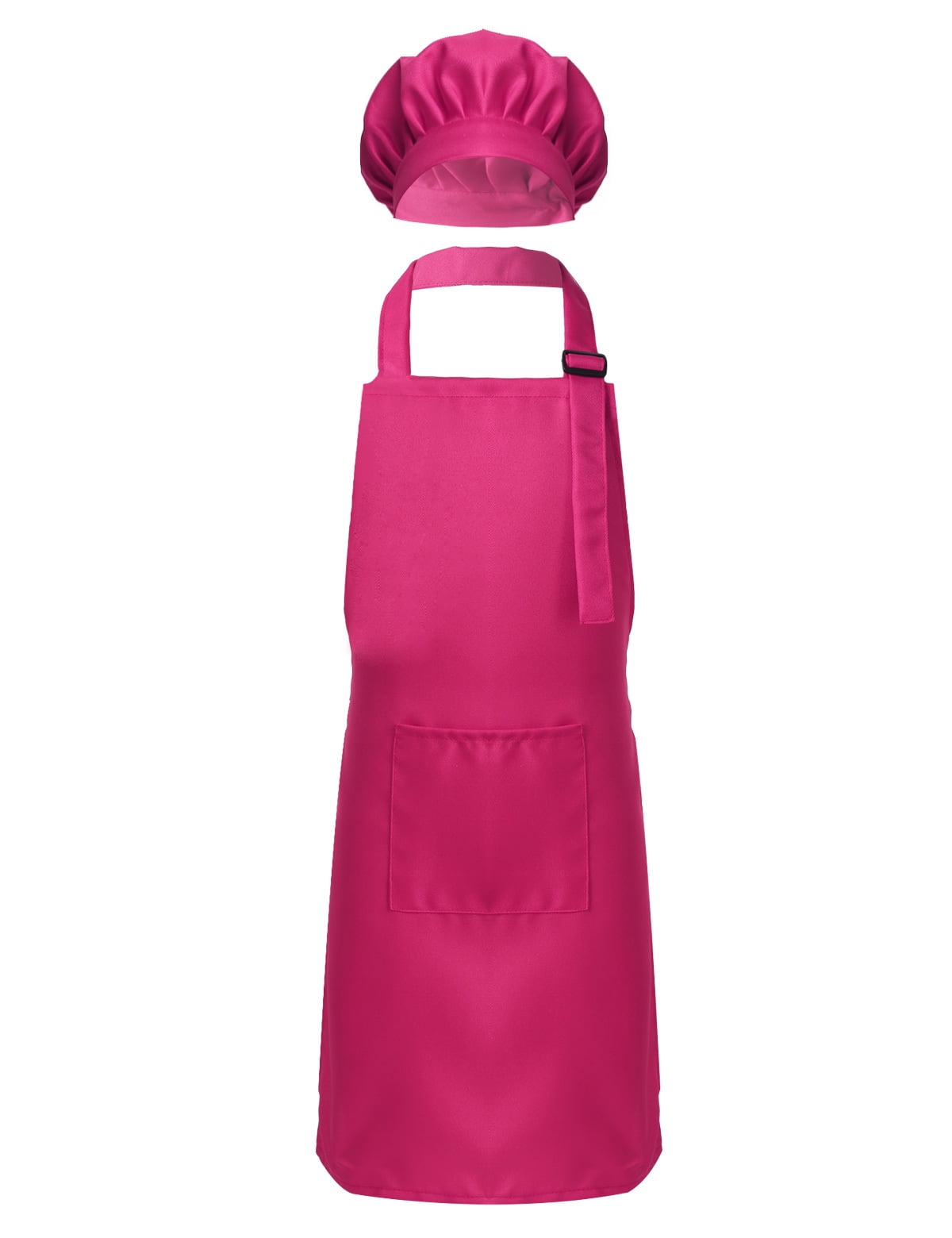 Kaerm Kids Apron and Chef Hat Set Cook Adjustable Bib Apron with Packet ...