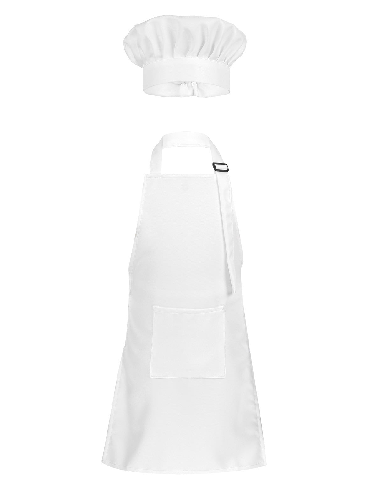 Kaerm Kids Apron and Chef Hat Set Cook Adjustable Bib Apron with Packet ...