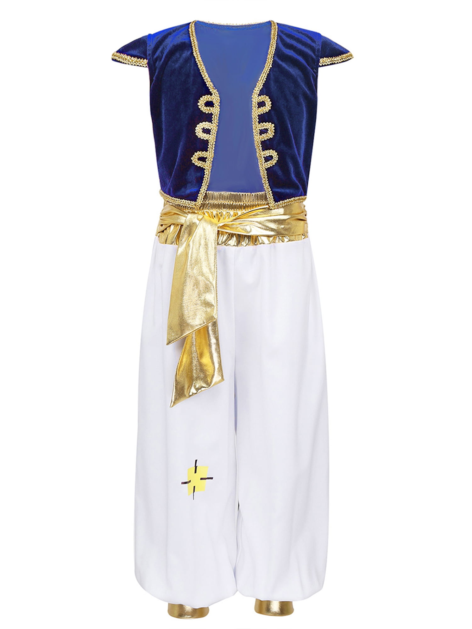 Kaerm Kids Boys Arab Prince Costume Persian Role Play Halloween Golden ...