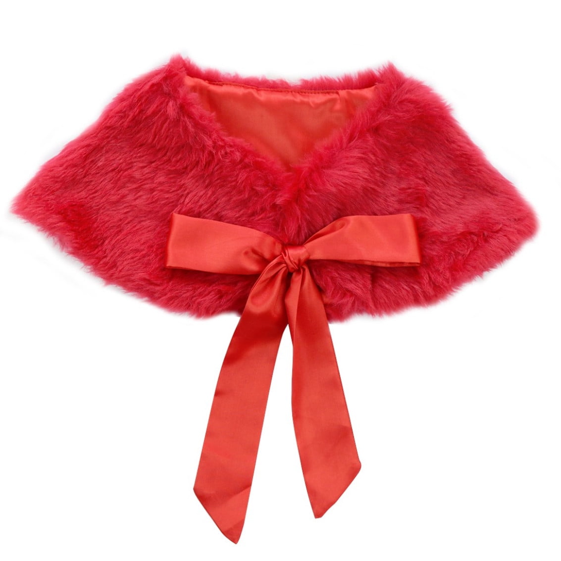 Kaerm Kids Flower Girls Wedding Faux Fur Bolero Shrug Pageant Birthday ...