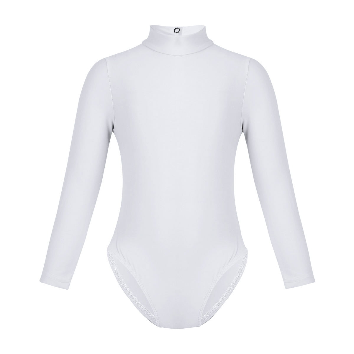 Kaerm Kids Girls Basic Turtleneck Long Sleeve Leotard Gymnastics Ballet ...