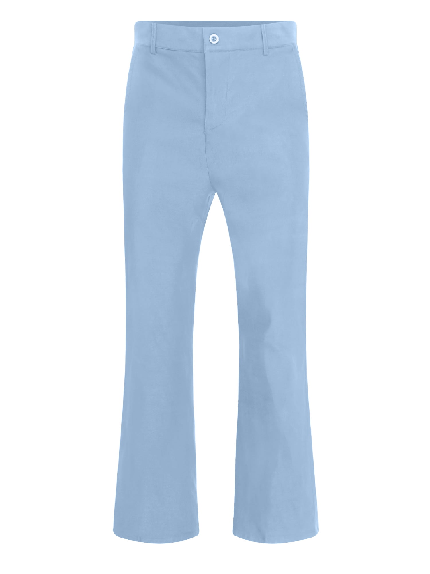 Kaerm Mens 70s Disco Outfits Bell Bottom Pants Slim Fit Retro Flared ...