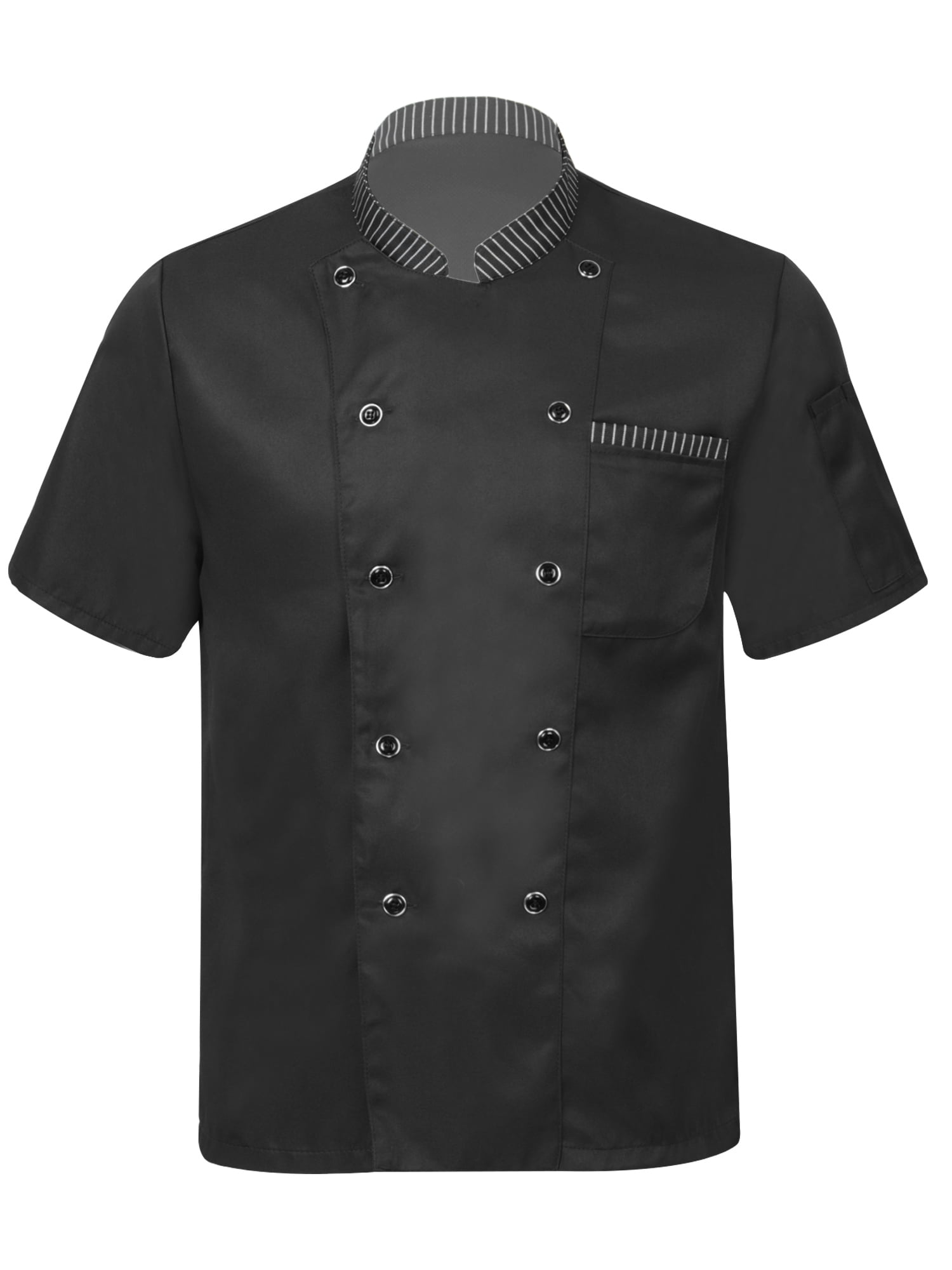 Kaerm Unisex Chef Uniform Mens Short/Long Sheeve Chef Coat Double ...