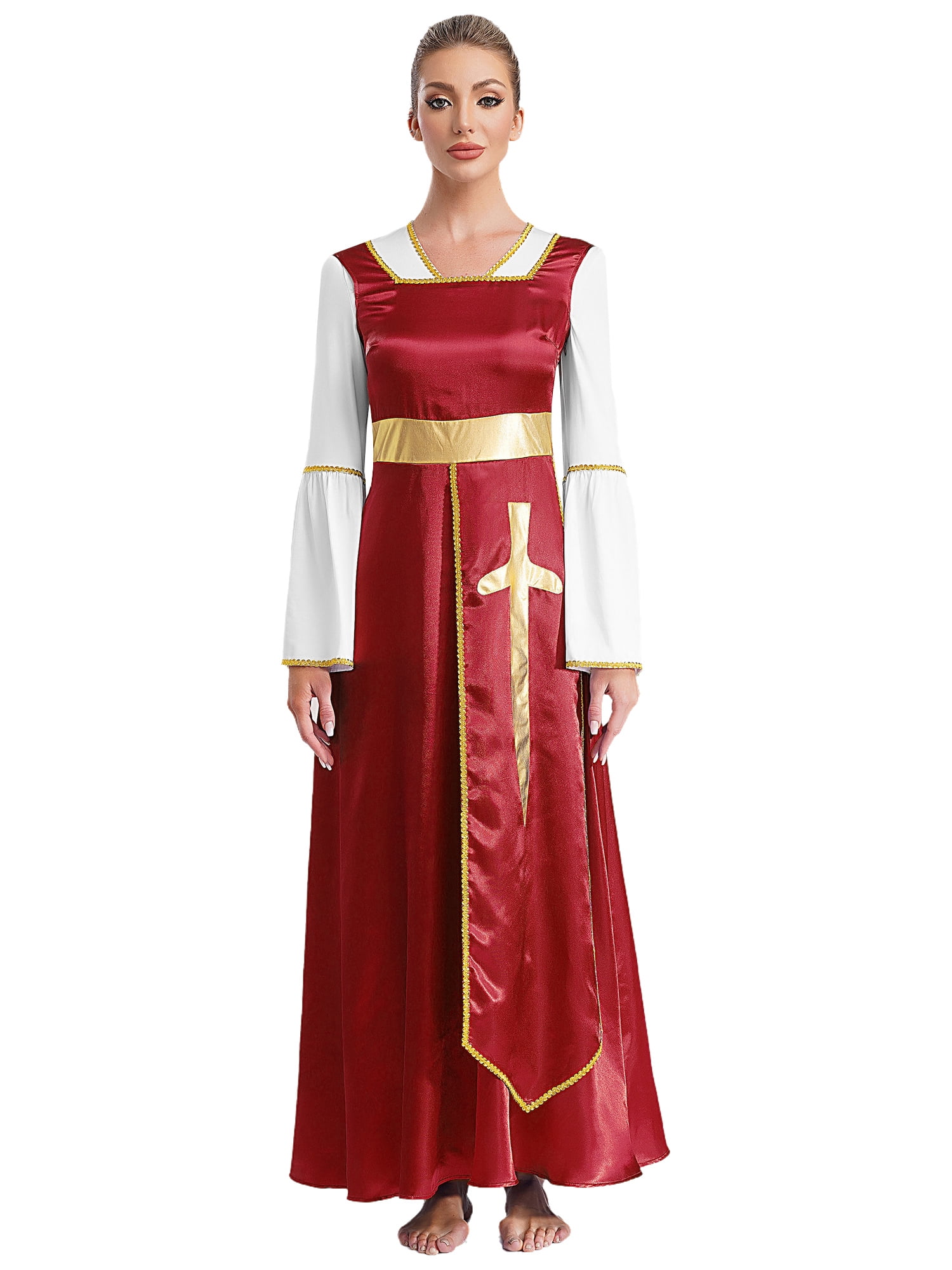 Kaerm Women's Liturgical Praise Dance Outfit Sleeveless Overlay Tunic ...