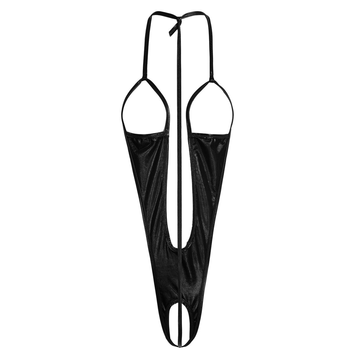 Kaerm Womens Mini Bikini Sets Shiny Metallic Swimsuit Micro Monokini ...