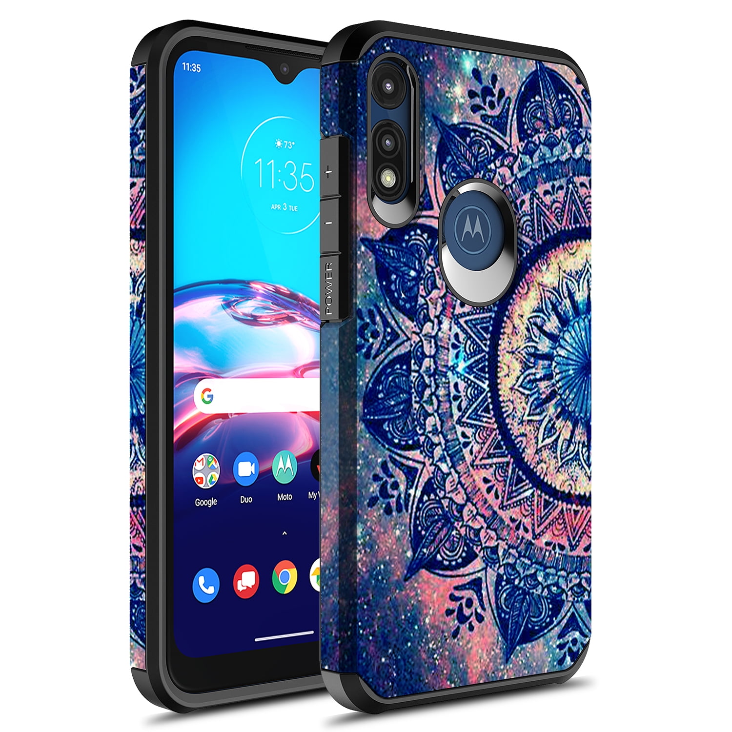 Kaesar Shockproof Slim Cell Phone Case for Motorola E, Mandala ...