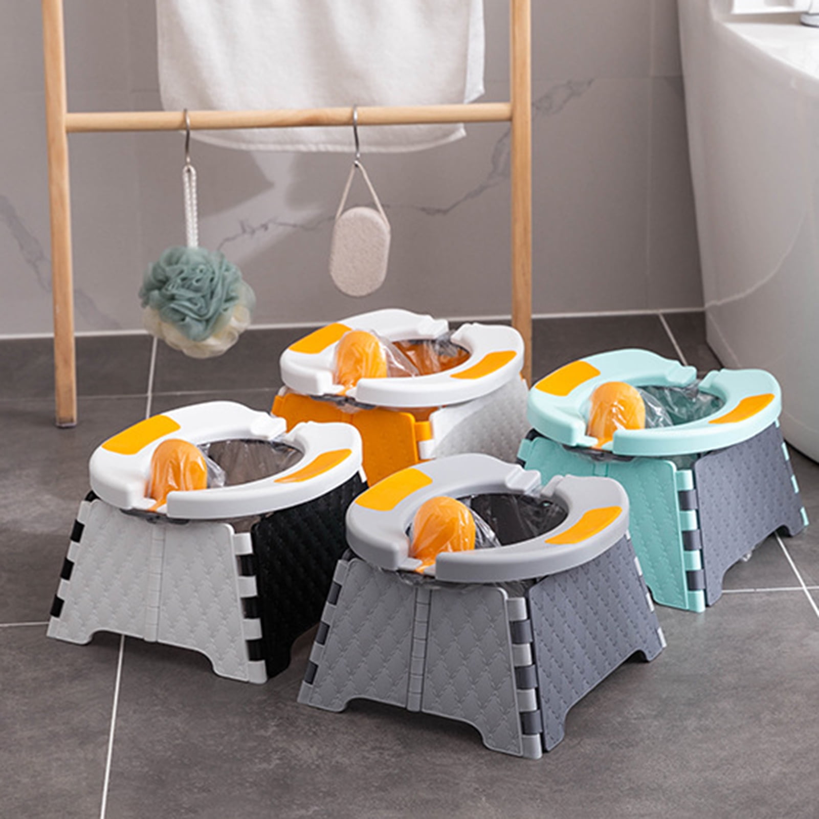 Kaesi Car Potty Compact Foldable Sturdy Car Potty Training Toilet Chair ...