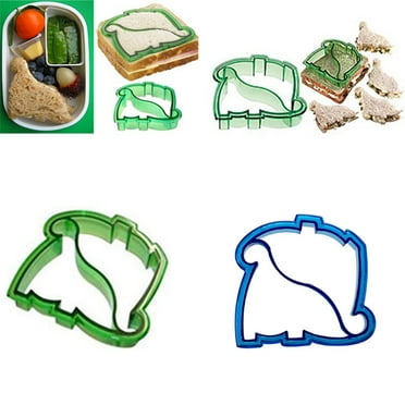 6PC Sandwich Cutter for Kids, Metal Cookie Cutters with Plastic Handle ...
