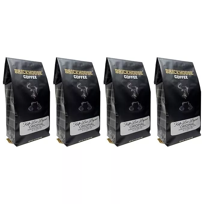 Kafe-Lua Liqueur Flavored Ground Coffee By Brickhouse, Original, 4 x ...