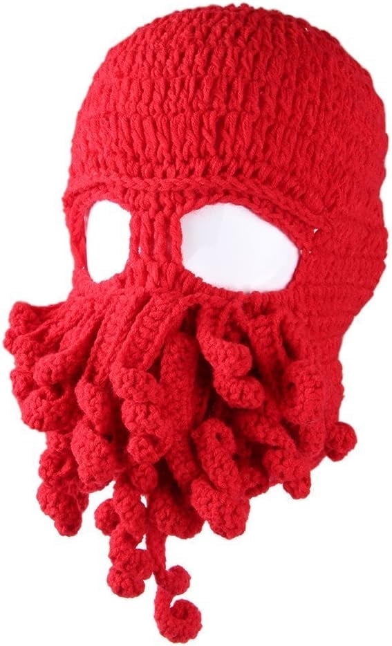 YEKEYI Men's Head Barbarian Vagabond Beanie Original Foldaway Beard ...