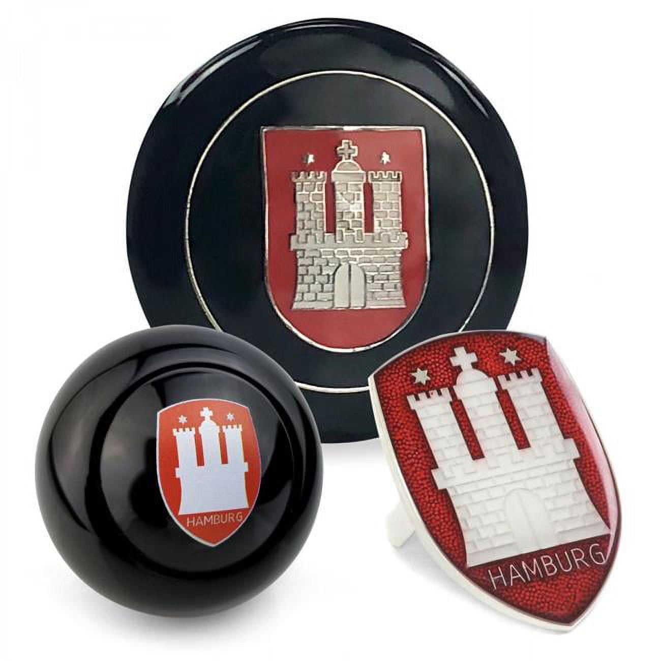 KaferLab Hamburg 3 Piece Kit - Horn Button, Hood Crest & 12 mm Shift ...
