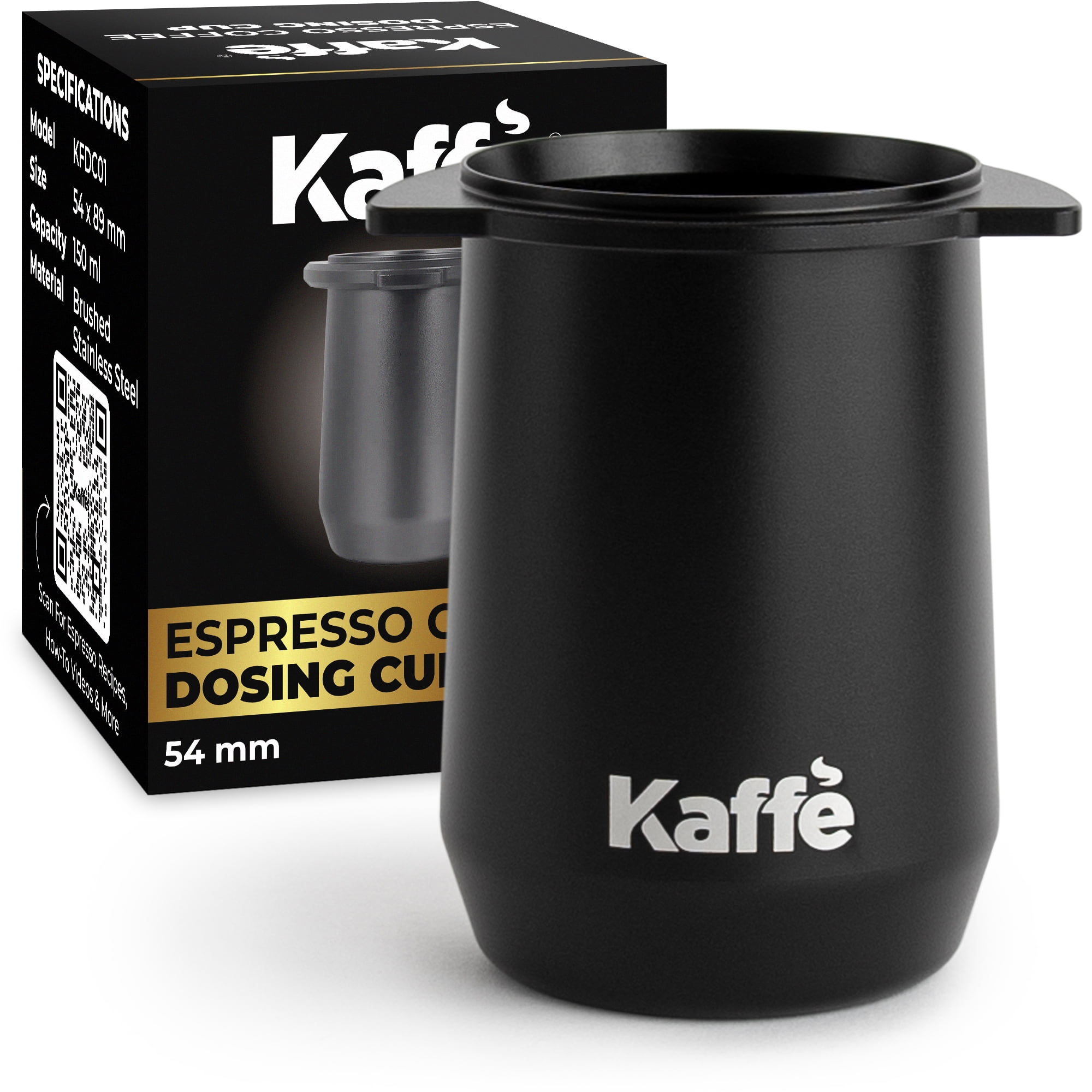 Kaffe Espresso Coffee Dosing Cup with Non-Stick Coating (54mm) - Metal ...
