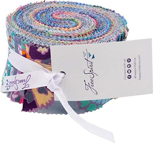 Kaffe Fassett Collective February 2023 Lighter Design Roll 40 2.5-inch Strips Jelly Roll Free ...