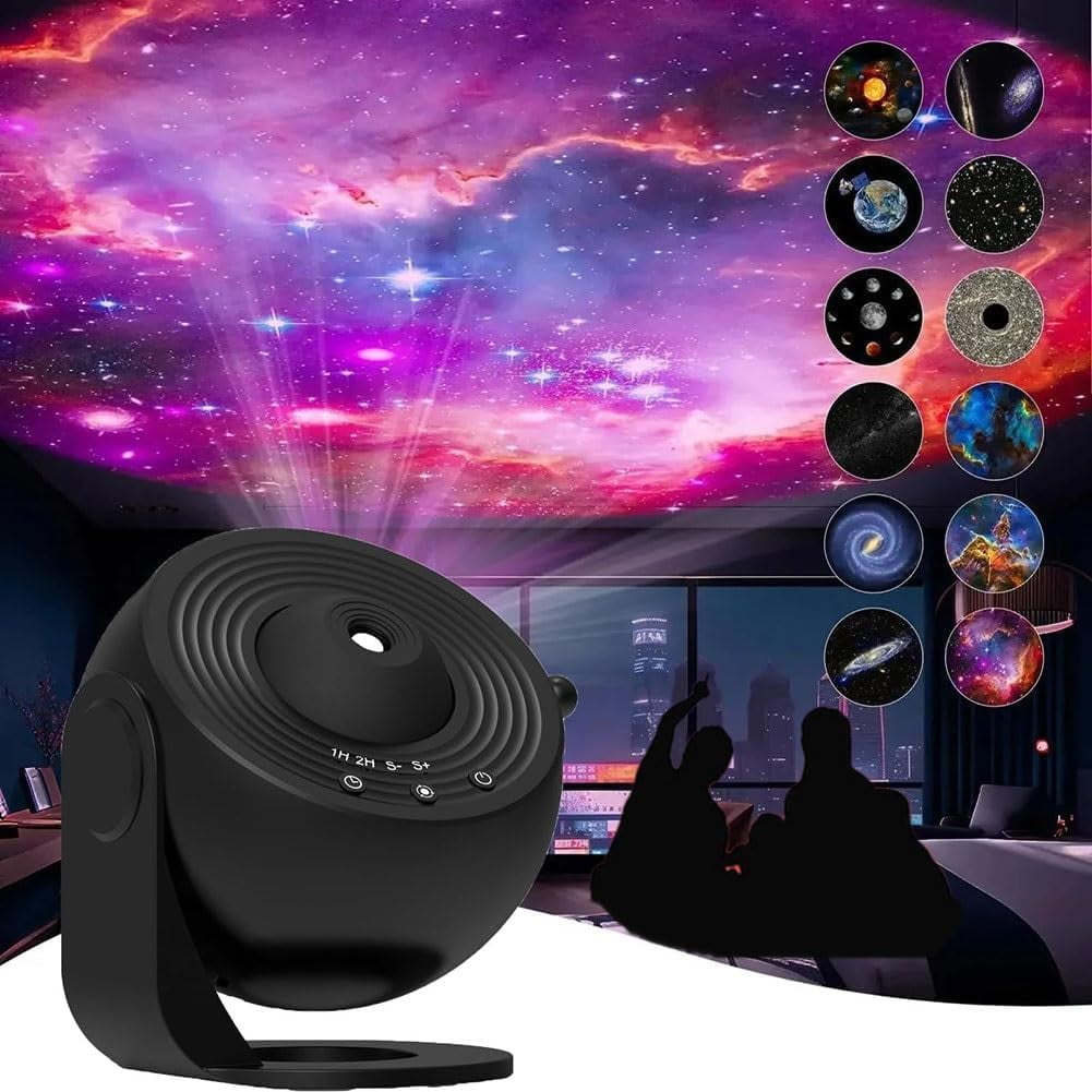 Kafidis Galaxy Projector, 12 in 1 Night Light Galaxy Projector Starry ...