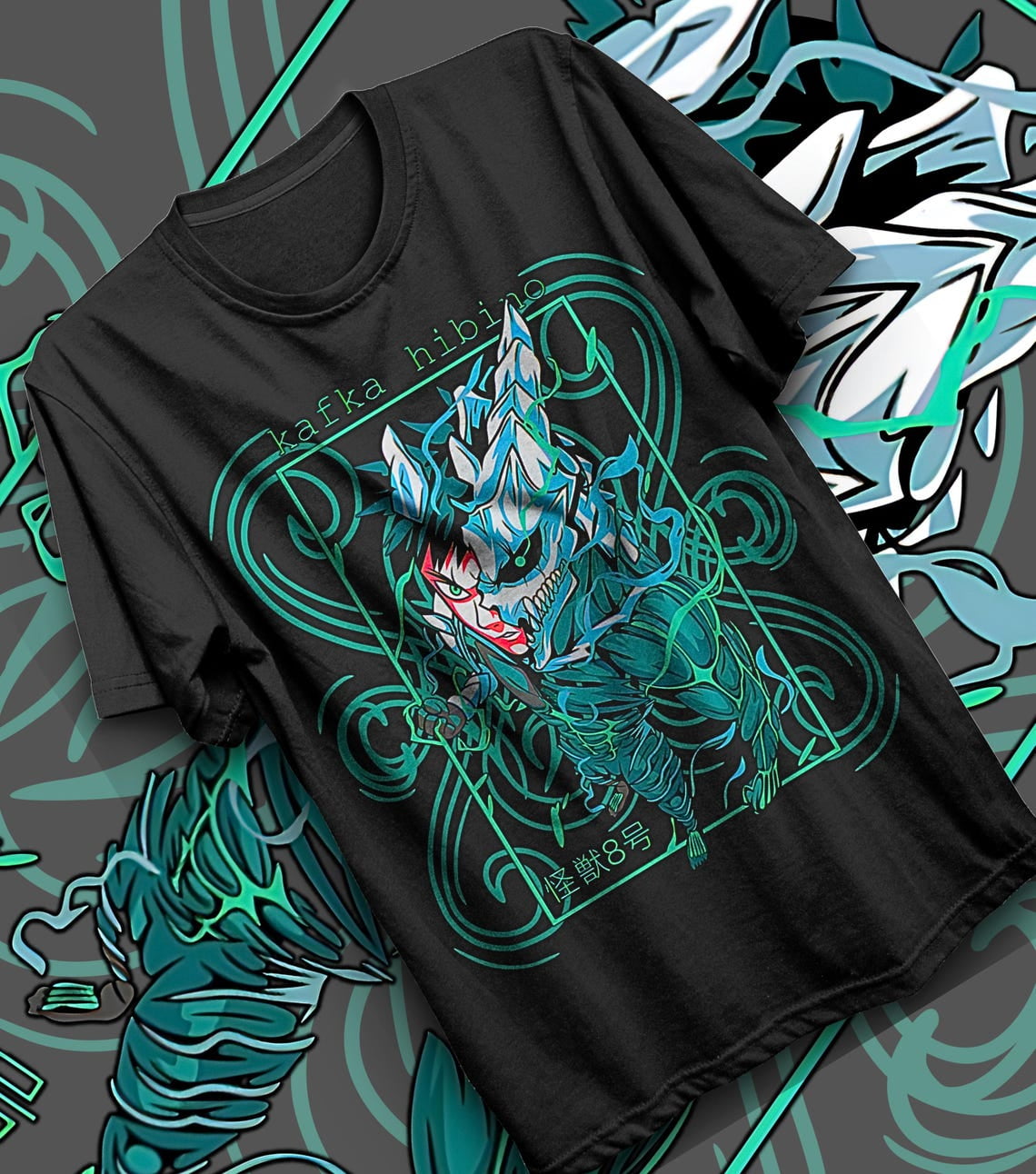 Kafka Hibino T-shirt, Kafka No. 8 Manga Anime Shirt,Red color,size 4XL ...