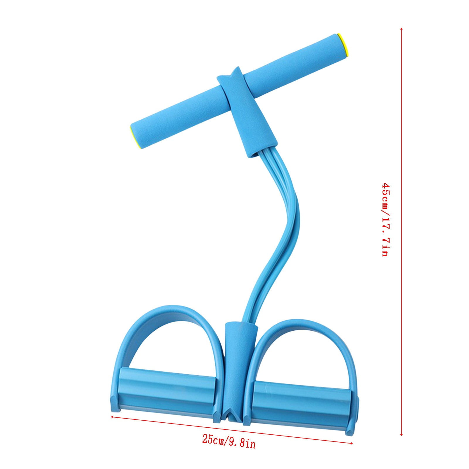 Kafsov 21 Fitness Resistance Bands 4 Tube Pedal Ankle Puller with ...