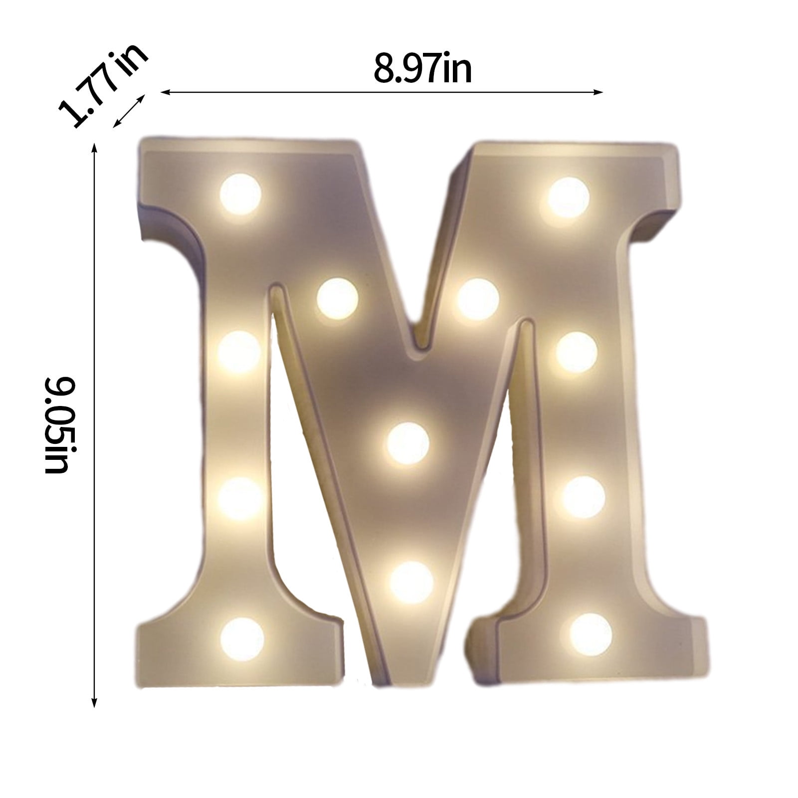 Kafsov 26 Alphabet LED Light Up Letters for Party Decor, Warm White ...