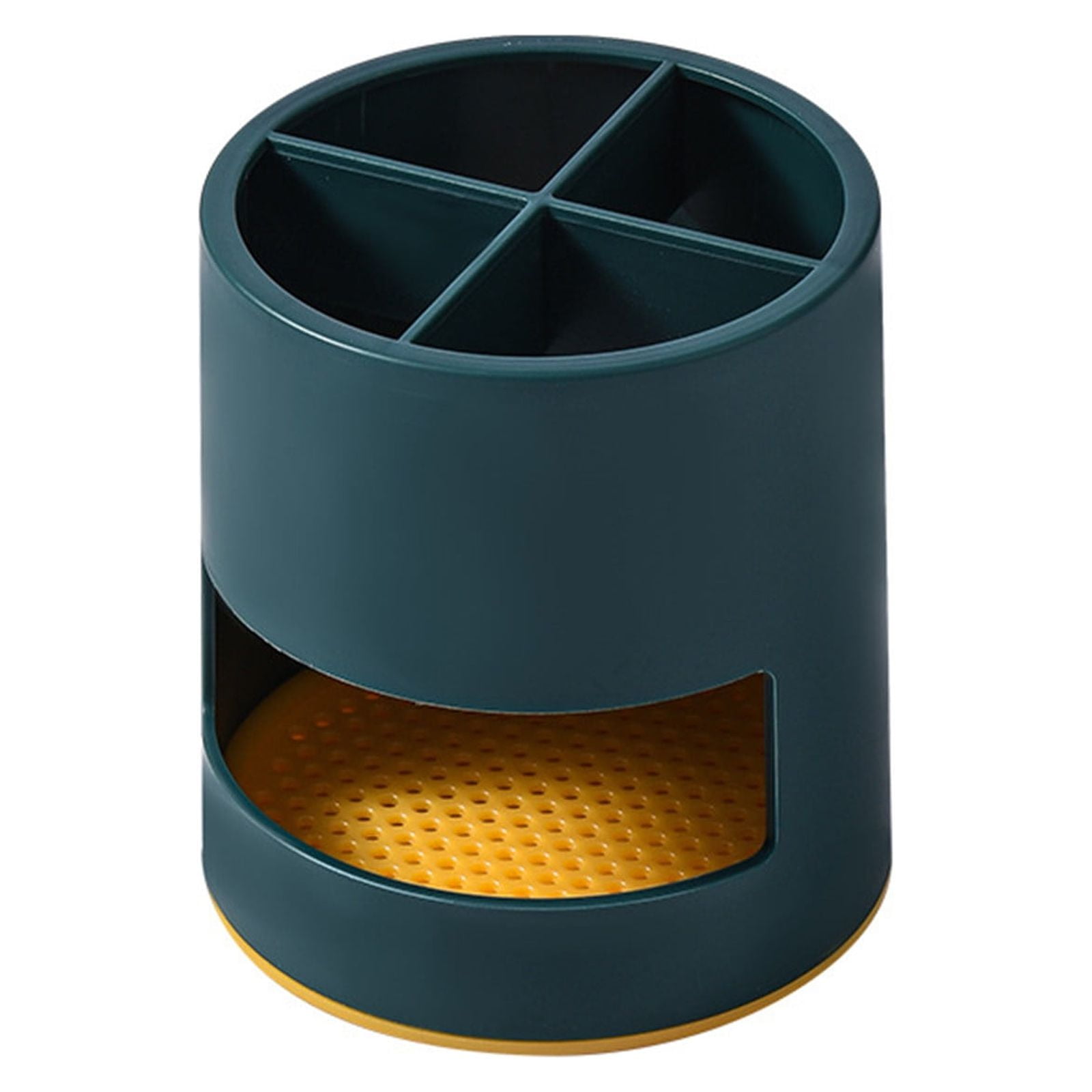 Kafsov Eco-Friendly Plastic Toothbrush Holder with 4 Compartments for ...