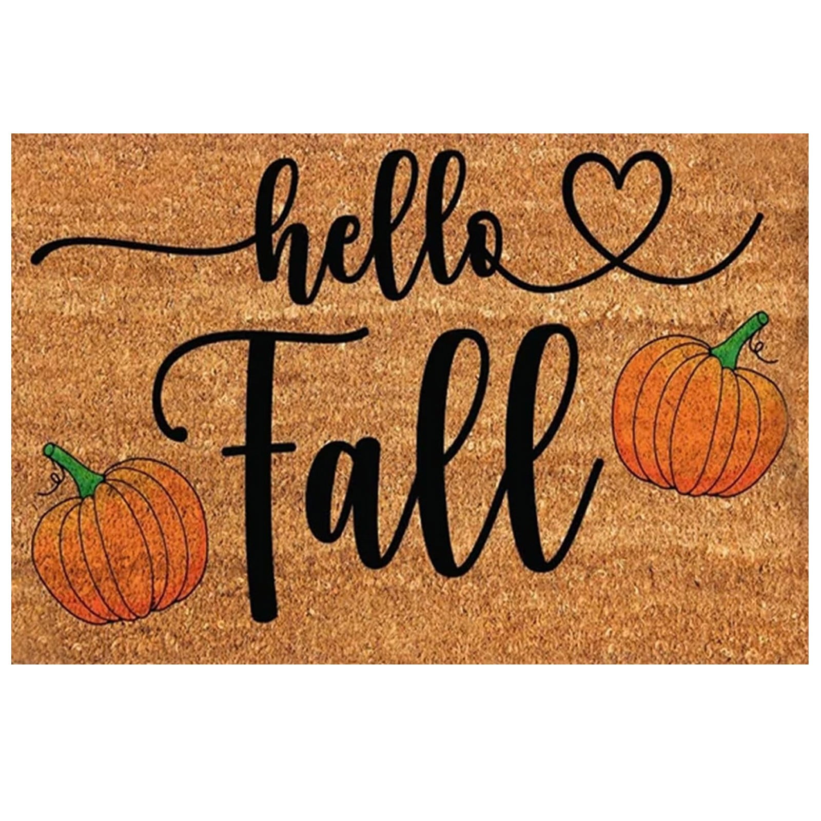 Happy Fall Door Mat,Fall Leaves Pumpkin Theme Welcome Doormat for Front ...