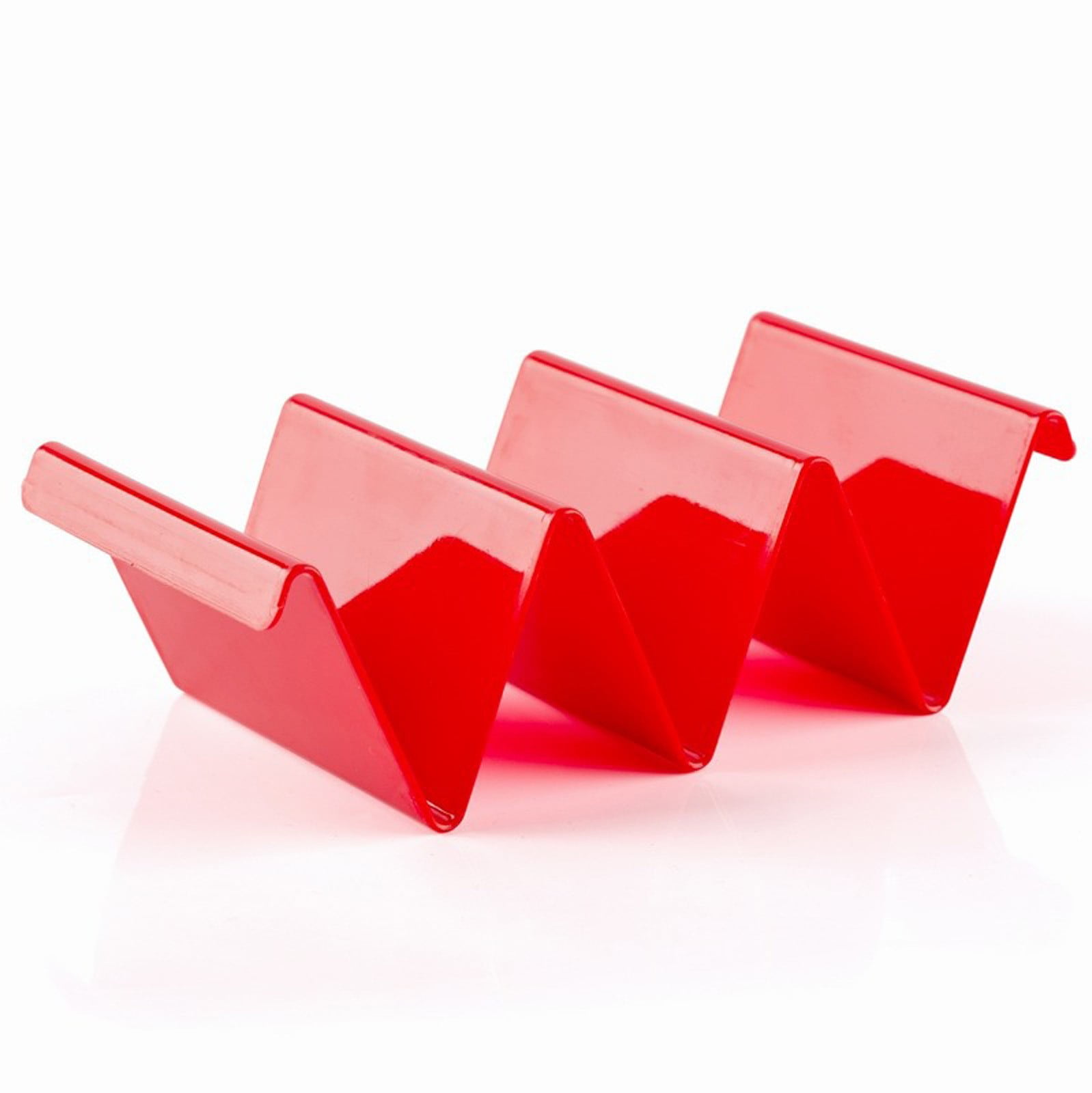 Kafsov Multicolor Corrugated Plastic Taco & Quesadilla Holders, Burrito ...