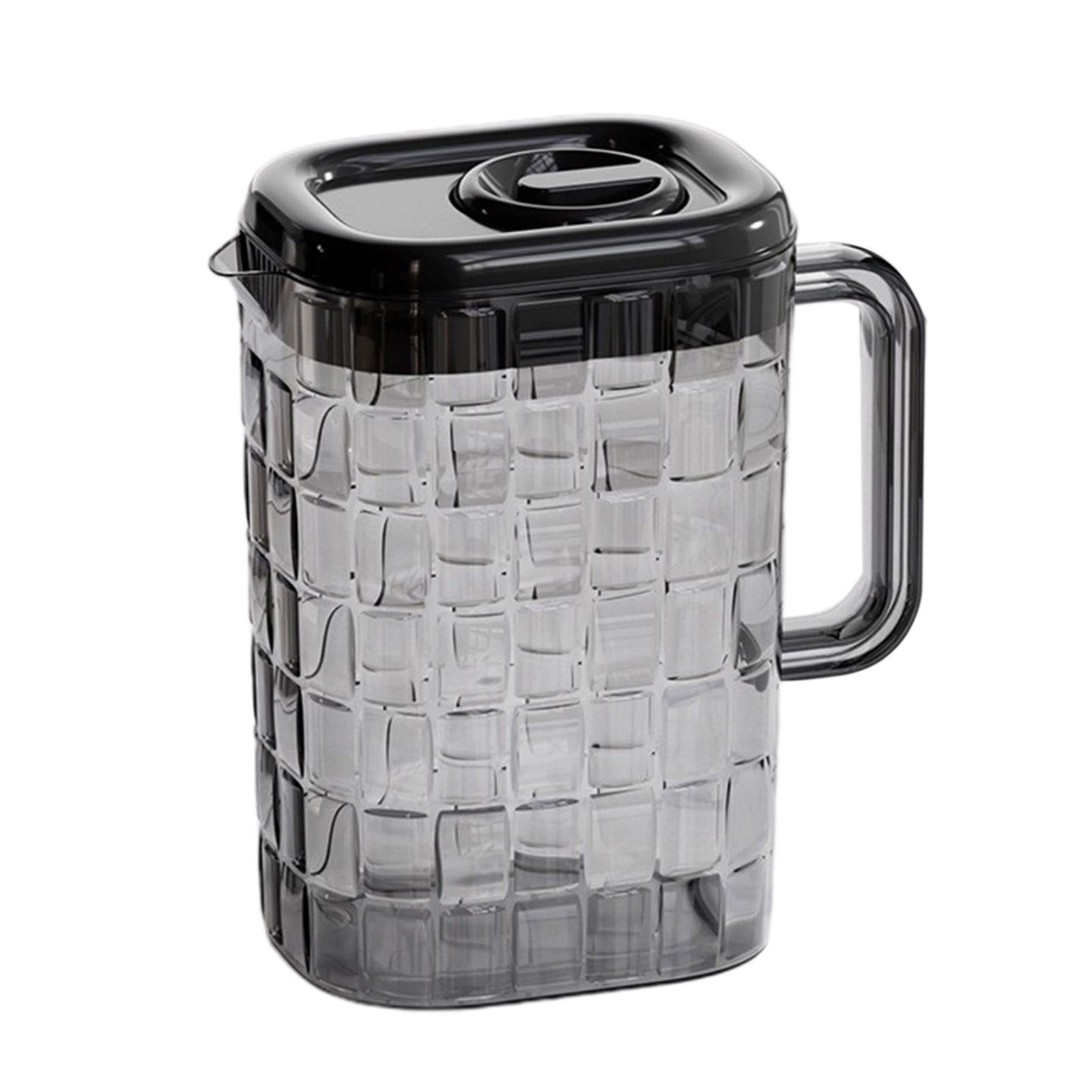 Kafsov Transparent Plastic Beverage Pitcher with Lid and Handle ...