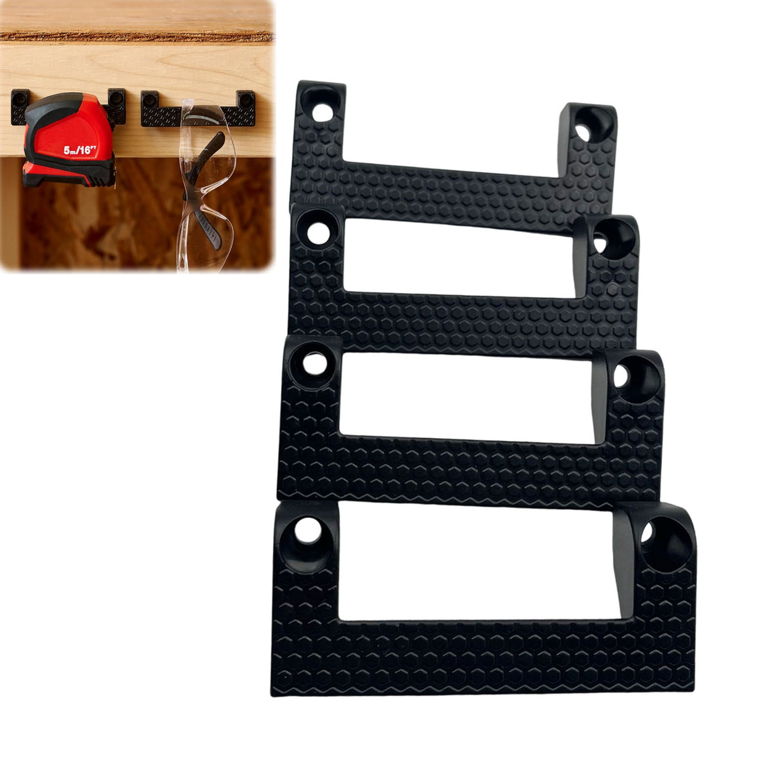 Kafvhsty 4Pcs Tape Measure Holders Tool Storage Organizers Garage ...