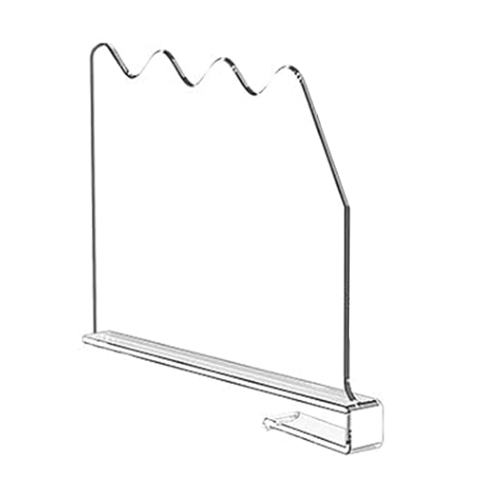 Kafvhsty Fitted Shelf Divider Transparent Stable Closet Organization ...